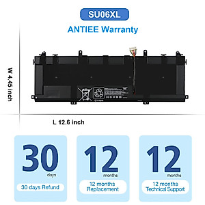84.08WH SU06XL Laptop Battery for HP Spectre X360 Convertible 15-DF 15T-DF 15T-DF000 DF100 DF0013DX DF0033DX DF0043DX DF1033DX DF1043DX 15-DF000 DF0XXX DF1XXX df1033dx df1043dx df0013dx df0033dx