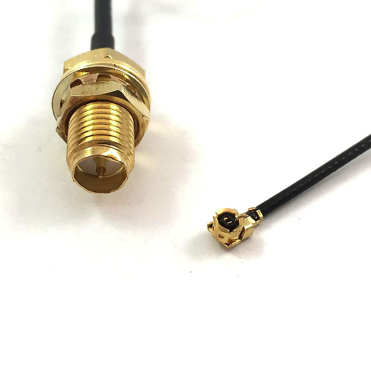 CENXIFJUDZ 433mhz Antenna 3dbi Hotspot rp-Sma Male Connector with ufl ipx to rp-Sma Female Pigtail Antenna Wifi Cable 15cm （pack of 2 ）