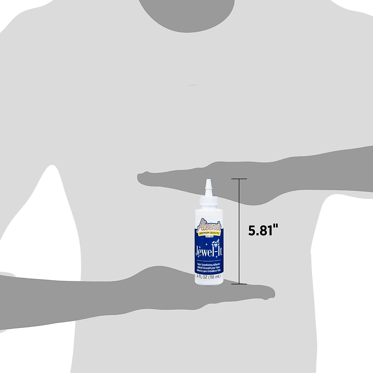 Aleene's Jewel-It Embellishing Glue, 4 Ounces, Clear, 4 Fl Oz