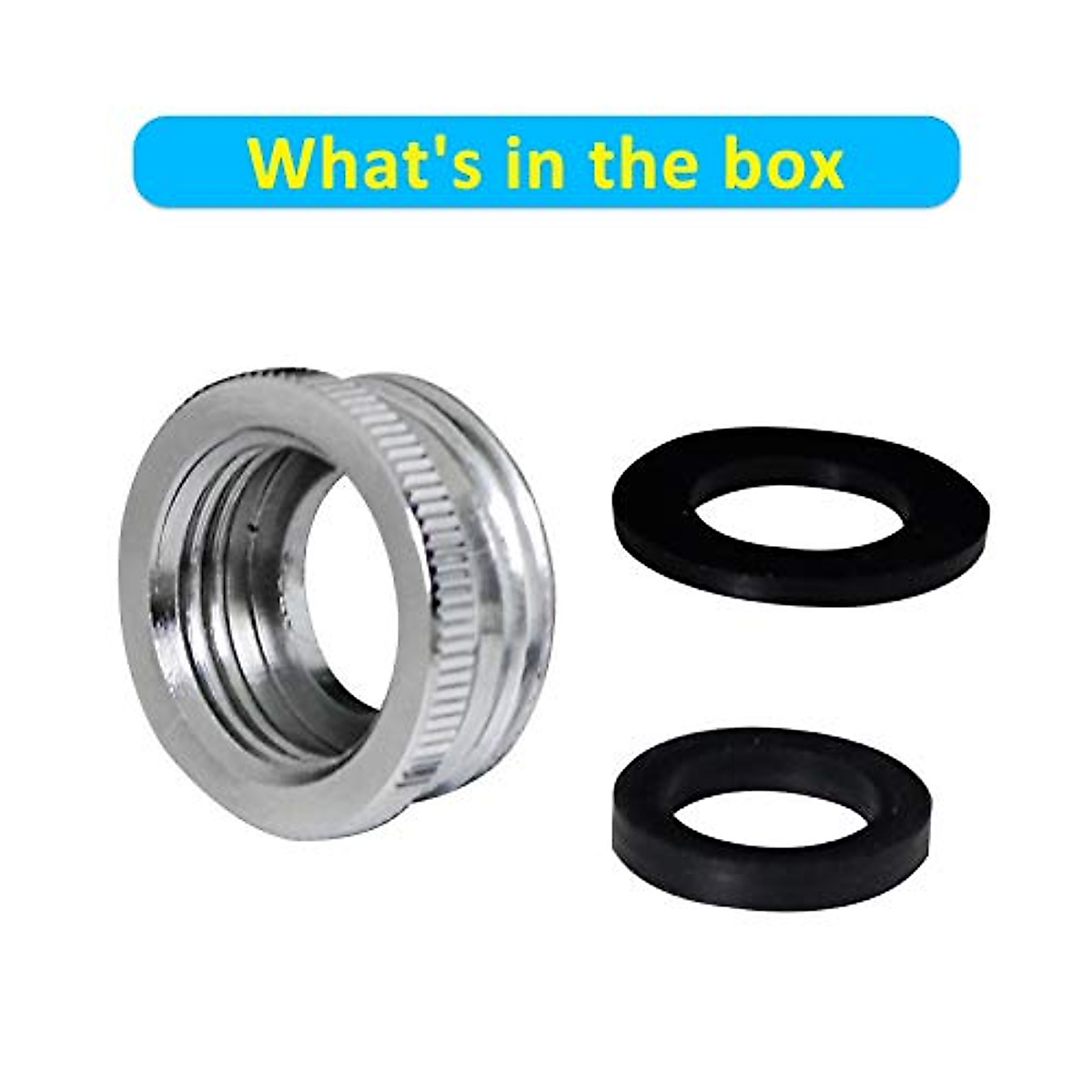 Garden Hose Adapter for Female G1/2 to Male 3/4'' GHTM Chrome, 1-Pack