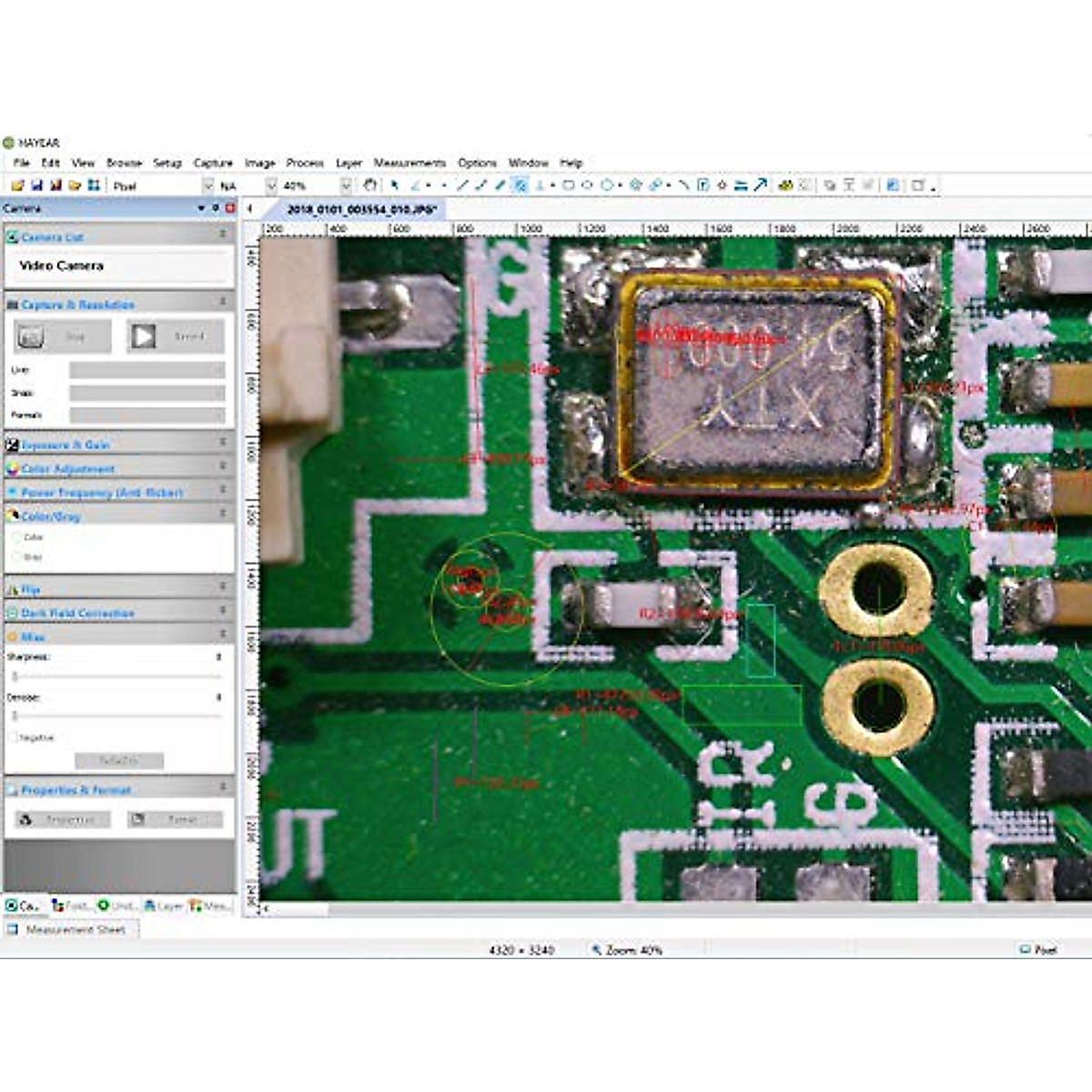 HAYEAR 48MP 1080P 60FPS HDMI USB Digital Video Electronic Industry Microscope C-Mount Camera for PCB Soldering Repair Detect