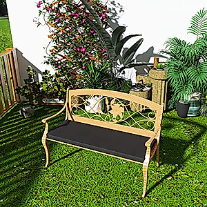 ROFIELTY Bench Cushion 45 inch, Bench Cushion for Indoor/Outdoor use Outdoor Swing Cushions, Waterproof and Durable Resistant Furniture Patio Cushion. (Black, 45×18×2.5)