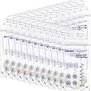 360 Count Breastmilk Storage Bags 6 OZ No Leak Zipper Seal Breast Milk Bags Disposable Double Opening Self Standing Pouches Freezer Milk Storage for Breastfeeding