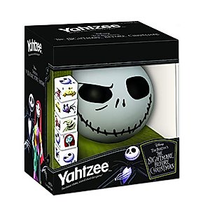 Disney Yahtzee The Nightmare Before Christmas Dice Game | Collectible Jack Skellington Toy | Family Dice Game & Travel Games