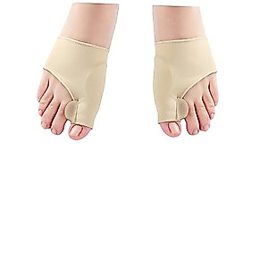 Thumb Brace 1 Pair Night Splint Thumb Protector Tool Stand Bunion Brace Nylon Socks Hallux Valgus Gloves Trigger Bracket Forefoot Khaki Pedicure Foot Protectors for Feet