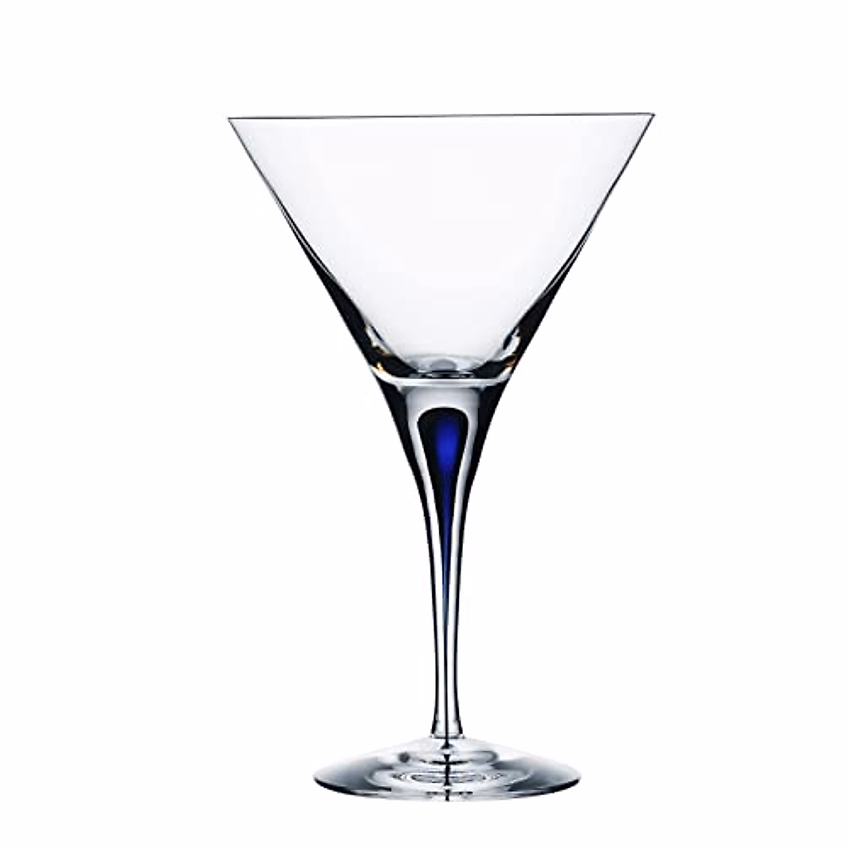 Orrefors Blue Intermezzo 7 Ounce Martini Glass, 1 Count (Pack of 1)