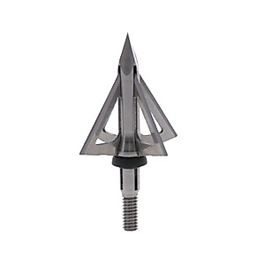 Truglo Titanium X QUADCUTTER 4 Blade 100 Grain Sharp Durable Fixed-Blade Hunting Crossbow Broadheads with Grade 5 Titanium Ferrule & Stainless Steel Blades - Spare Set of Blades Included