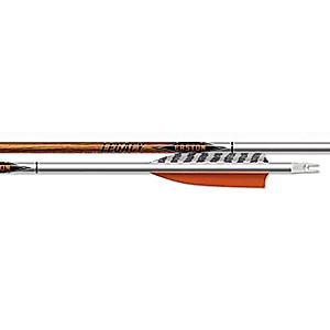 Easton Arrow Carbon Legacy 500 4" Barbed HELICAL (6)