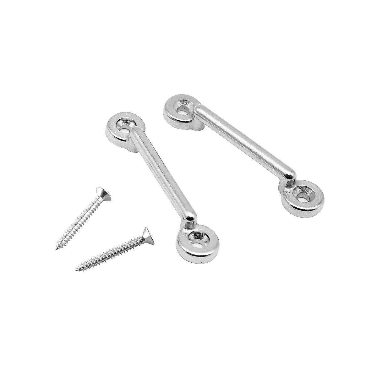 Abimars Bimini Top Strap Pad Eye Footman Loop, 12PCS 316 Stainless Steel Footman's Loop for 1in or 1 1/2in Tie Down Strap, Kayak Deck Loops, Tie Down Anchor Point