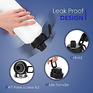 Raiten 8 Pcs 32oz Sublimation Blank Sports Water Bottle Bulk Stainless Steel Tumbler Vacuum Flask Double Layer Insulated with Wide Mouth Lid DIY Bottles for Gym, Hiking, Camping, Hot or Cold Drinks