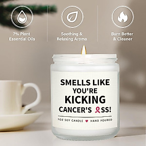 SteadStyle Breast Cancer Gifts for Woman, Chemotherapy Must Haves for Women Lavender Scented Candle, Cancer Care Gifts for Women, Get Well Soon Gifts Fighting Cancer Gifts, Send Love and Strength