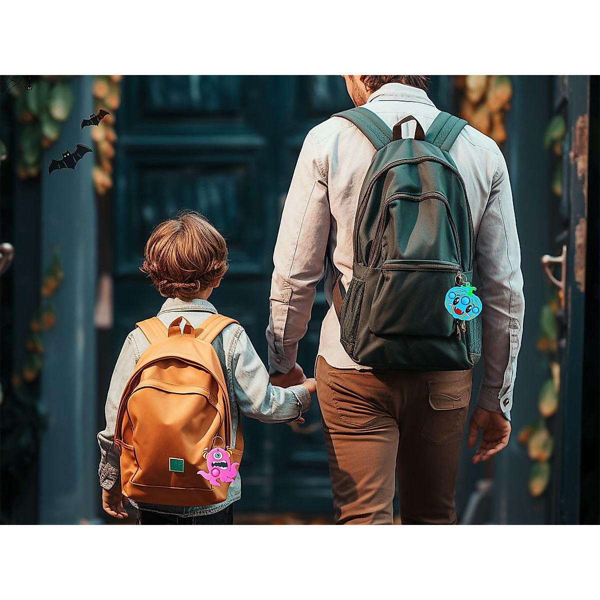 Roaqua Bulk 30 Packs Push Fidget Bubble Mini Pop Fidget for Teens and Kids,Small Birthday Halloween Party Favors Supplies and Classroom Student Prizes Gifts