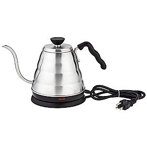Hario V60 "Buono" Drip Kettle Electric Gooseneck Coffee Kettle 800 mL, Stainless Steel, Silver