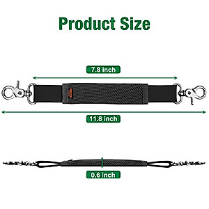 Desing Wish Removable Speaker Handle Strap Compatible with JBL Xtreme/Xtreme 2/ Xtreme 3/ W-King X10/ Zealot S67 Portable Wireless Bluetooth Speaker, Outdoor Travel Speakers Handle Belt (Black)