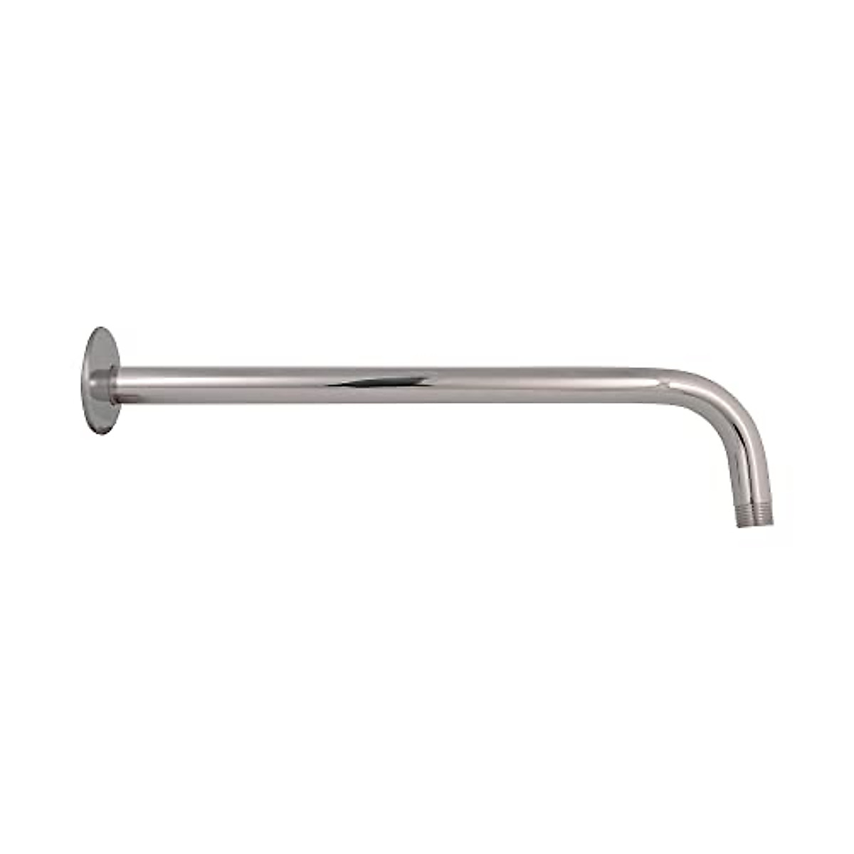 Design House 841494-SN 90-Degree 14.5-inch Steel Arm and Flange for Wall-Mounted or Fixed Rain Shower Head, Satin Nickel