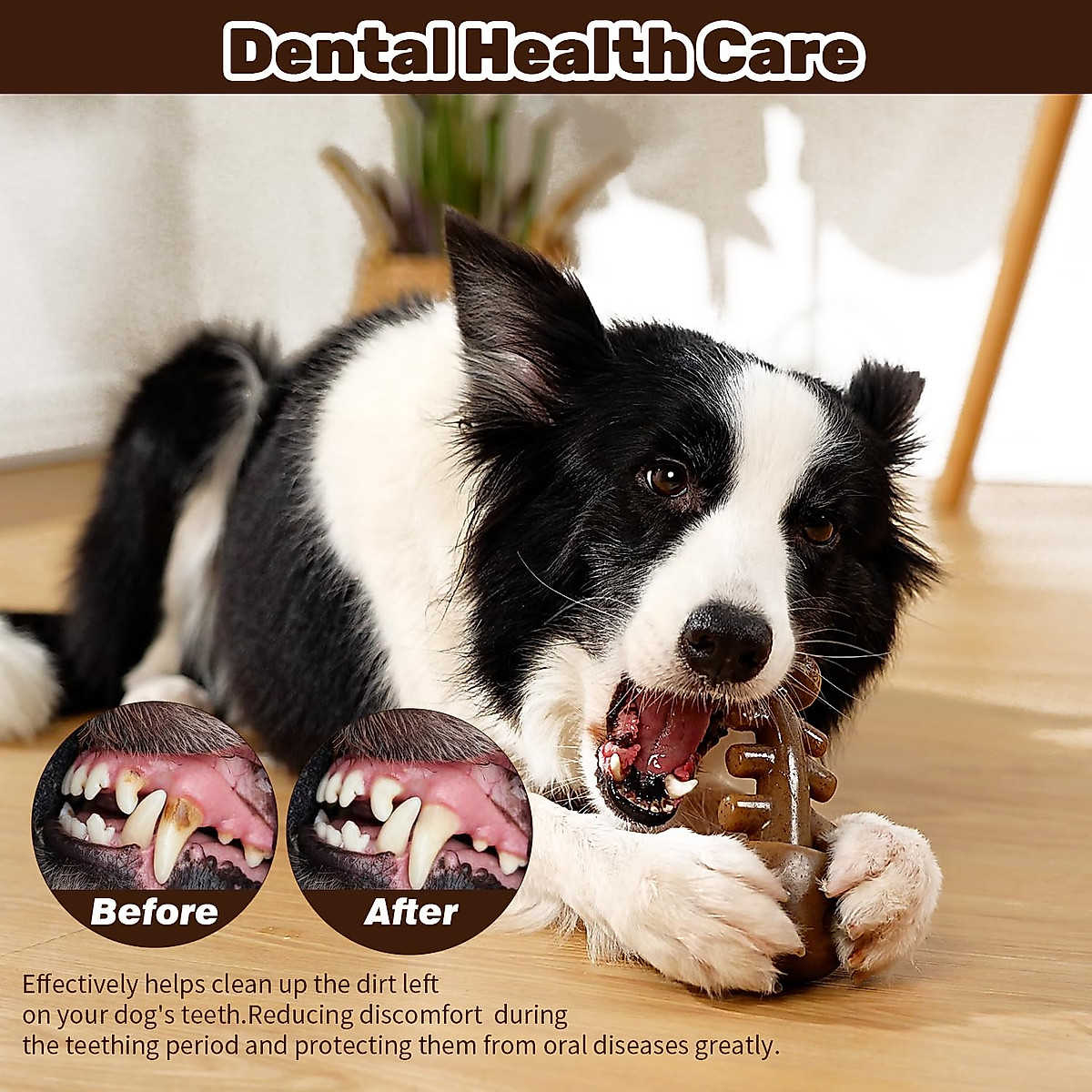 MewaJump Dog Chew Toy for Aggressive Chewers Indestructible Fish Bone Toys, Durable Entertainment Heavy Duty Toys for Teething, Tough Extreme Chewers Toy for Medium/Large Breed Dogs