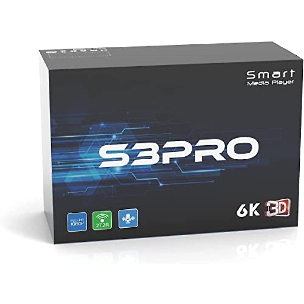 Paioisl New 2023 S3 PRO Android 9 32GB Smart TV Box 6k Ultra HD Built-in Voice Control System