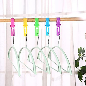 STOBAZA Color Wind Clothes for Slip Spacer Non- Fixing Hanger Pole Creative Ring Proof Outdoor Exquisite Skid-Proof Off Clothing Buckle Practical Accessories Pp Retaining Cloth-Drying
