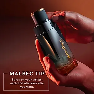 Malbec Flame Eau De Toilette by O Boticário, Cologne For Men, French Oak Barrel-Aged Red Wine & Woody Nerello Grape Scent, 3.4 Ounce