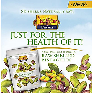 Setton Farms Naturally Raw Shelled Pistachios, No Shell, Non-GMO Project Verified, Certified Gluten Free, Vegan and Kosher, Heart Healthy Snack, 5 Oz