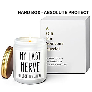 Scented Candles Gifts for Women, Funny Birthday Christmas Valentines Day Gifts for Her, Mom, BFF, Best Friends, Girlfriend, Sister(Lavender)