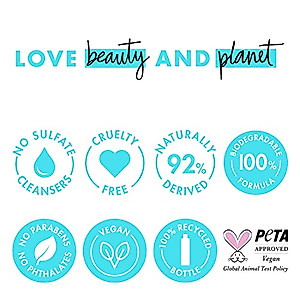 Love Beauty And Planet Body Wash Softened, Visibly Glowing Skin Coconut Water and Vitamin C Made with Plant-Based Cleansers and Skin Care Ingredients 32.3 fl oz