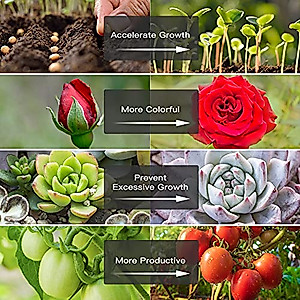 LED Grow Light Strip, 8 Pack Grow Lights for Indoor Plants, 80W Full Spectrum Plant Lights with 4 Dimmable Level, Auto On/Off 3/6/12H Timer, Sunlike Grow Lamp for Seedling Veg Flower Hydroponics