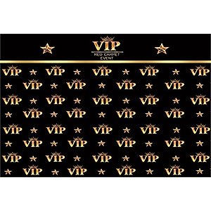 AOFOTO 8x6ft VIP Red Carpet Event Backdrop Star Catwalks Stage Photography Background Cine Film Show Booth Celebrity Activity Premiere Award Movie Ceremony Photo Studio Props Party Banner Wallpaper