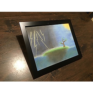 'The Isle of Storm and Sun' pastel drawing