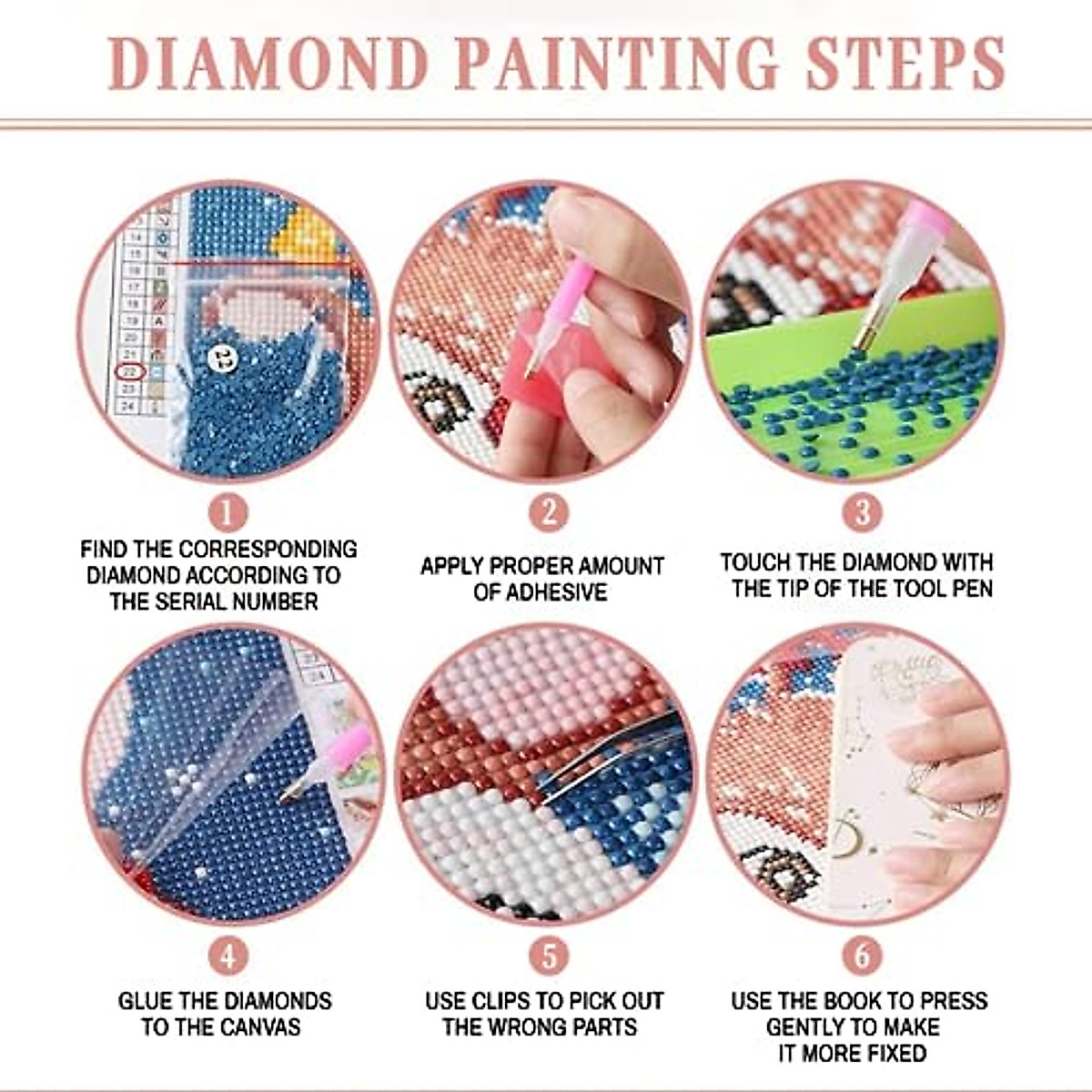 Eleploi DIY Diamond Painting Beautiful Female Angel Diamond Painting Kits for Adults, Fall Decorations for Home& Room Decor, Office Decor, 5D Full Round Diamond Arts Kits 24 X 31 Inches.