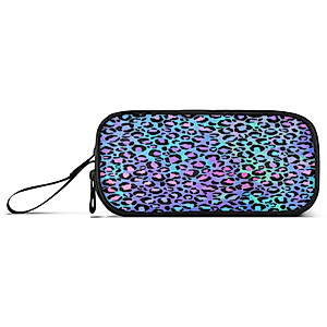 Kcldeci Leopard Print Cute Cheetah Spots Pencil Bag Pen Case, Large Capacity Pencil Bag Stationery Pouch Zipper School Organizer Pencil Pouch Cosmetic Bag Makeup Bag