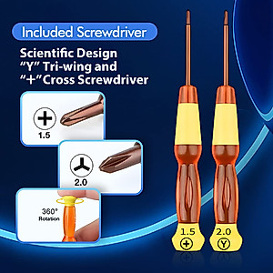 SEONEZU Joycon Joystick Replacement 4 Pack, Joycon Repair Kit/Tool, No Drift, Analog Thumb Sticks for Nintendo Switch, Switch Lite & Switch OLED Controller, Left/Right Sensor Joystick, Thumbstick Caps