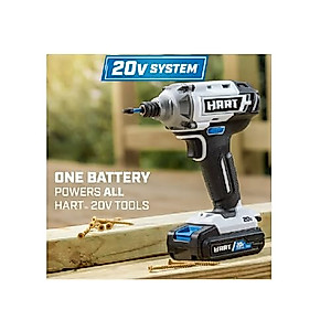 Hart 20v drill and impact driver kit