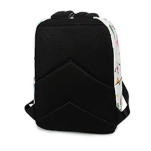 Joymoze Waterproof Cute School Backpack for Boys and Girls Lightweight Chic Prints Bookbag Flamingo