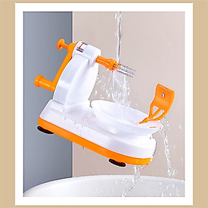 LKL Spiral Apple Peelers Rotating Hand Crank Peeler Fruit Potato Peeling Machine Fixed Suction Cup Stainless Steel Kitchen Peeling Tool