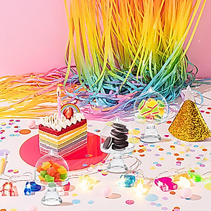 JC HUMMINGBIRD 12 Pieces 4“ H x 2.75“ W Cake Plate Stand with Dome Cover, Clear,