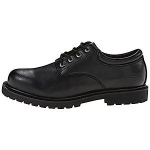 Skechers Men's Cottonwood Elks Work Shoe, Black, 11 3E US