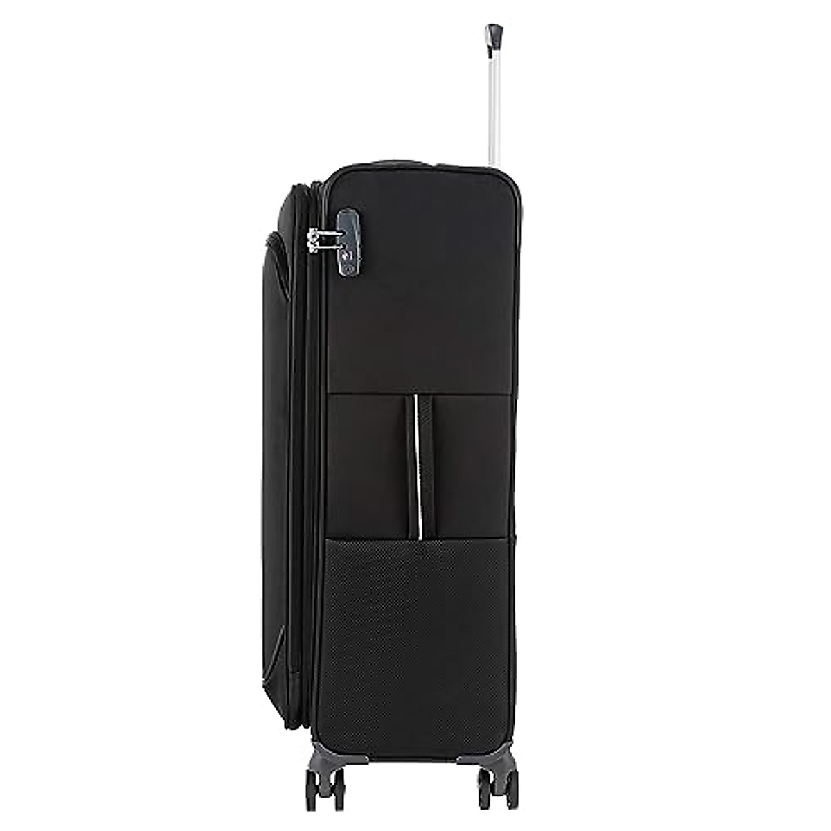 Samsonite Unisex Adults’ Luggage Suitcase, Black, Spinner L Expandable (78 cm-112.5 L)