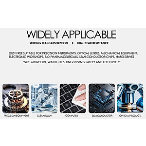 Microcare Solutions Lint Free Cleanroom Clean Room Wipes (Wipers) 9 x 9" (Pack of 300) For Laboratory, Electronics, Pharmaceutical, Printing and Semiconductor Industries (300)