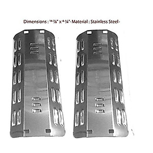Repair Kit For Home Depot DGP350SNP-D, DGP350NP-D, Dyna-Glo DGP700SSB, DGP350NP, DGP700SSB-D, DGP350SNP & Lowes 221380 Gas Models Includes 2 Curved Pipe Burners (Left & Right) & 2 Heat Plates
