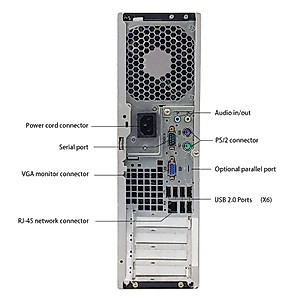 HP Small Form Factor Desktop PC Computer Package, Intel Quad Core i5 up to 3.4GHz, 8G DDR3, 1T, DVD, VGA, DP, 20 Inch LCD Monitor(Brands May Vary), Keyboard, Mouse, Windows 10 Pro 64 Bit (Renewed)