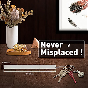 chillscreamni Commercial Grade Large Keychain - 9.84”Heavy-Duty Big Giant Keychain with Slim Design for Homes, Public Rooms