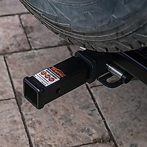 Towever 84332 Trailer Hitch Extender 2 Inch Receiver Tube Extension, 7 inches Length, 3500 lbs. GTW