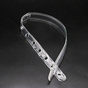 esowemsn 36pcs Plastic Transparent Display Hanger Strips,Coordinate Heavy Weight Plastic Clip Strip Displays Stable Hanger Connector (Transparent)