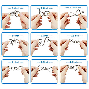 JOYIN 18 Pack Easter Eggs Filled with Metal Brain Teaser Puzzle Set for Easter Kids Party Favors, Puzzle Games, Egg Hunt Game, Basket Stuffers Fillers, Classroom Prize Supplies