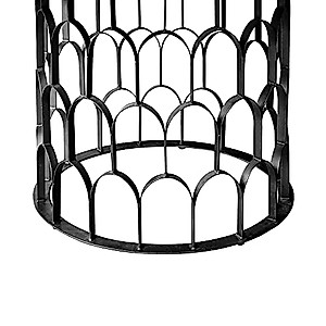 Gatsby Oak Wood and Metal Dining Room Kitchen Table, 55" Wide