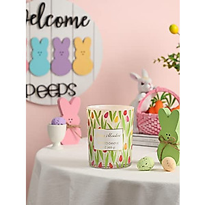 Spring Tulip Scented Candle Gifts Easter Large Candle Soy Wax 14oz Candle Gift (Spring)