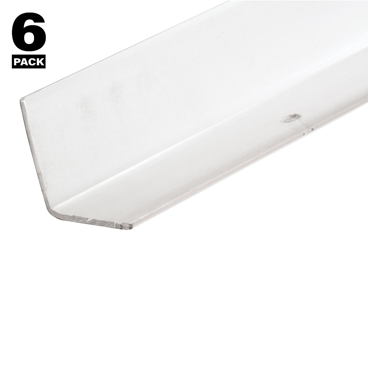 Prime-Line MP10068 2-1/2 x 48 In. Clear Corner Shield with Screws (6 Pack)