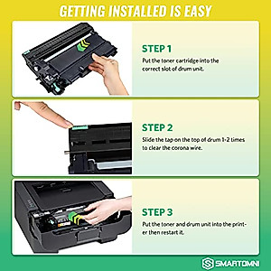 S SMARTOMNI TN450 TN420 Compatible Toner Cartridge for Brother TN-450 TN-420 use for HL-2230 HL-2240 HL-2270DW HL-2280DW MFC-7360 MFC-7460 MFC-7860DW DCP-7055 IntelliFax 2840 2940(Black, 2 Pack)