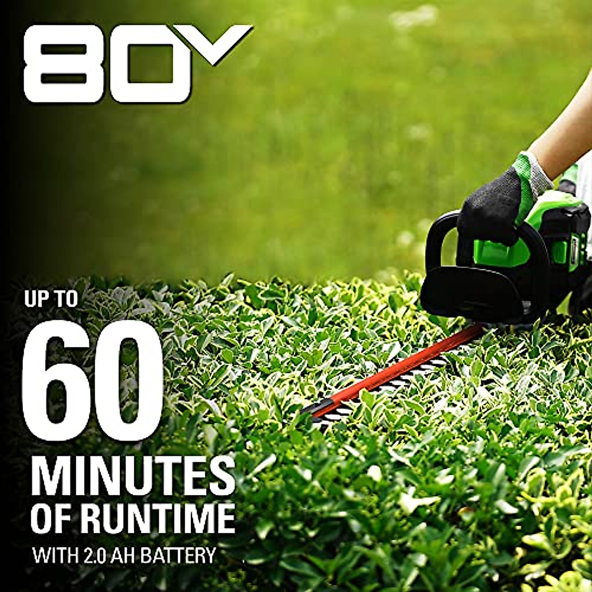 Greenworks Pro 80V 26" Cordless Hedge Trimmer, Tool Only